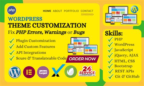 do wordpress theme customization plugin development critical errors fixing by optimizers24hr