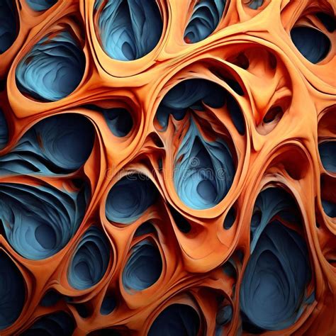 Abstract Organic Pattern Organic And Flowing Design Using Abst Stock Illustration Illustration