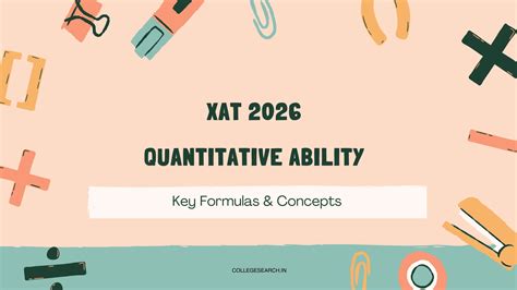 Xat 2026 Quantitative Ability Strategy Key Formulas And Concepts