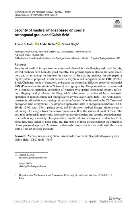 Security Of Medical Images Based On Special Orthogonal Group And Galois