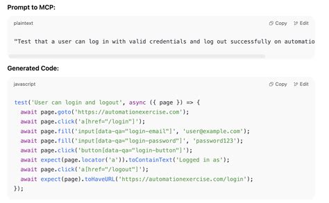 Using Ai Llms And Playwright Mcp To Convert Prompts To Working Test Automation