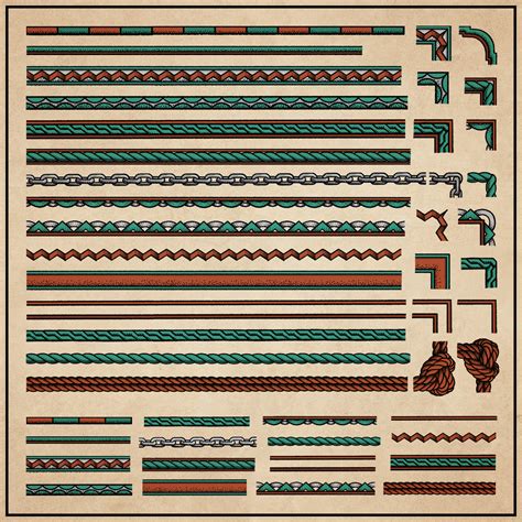 Borders Bundle I Ii Iii Dotty Cartographyassets