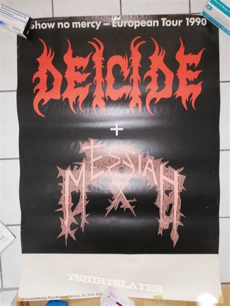 Deicide Tour Poster 90 Tshirtslayer Tshirt And Battlejacket Gallery