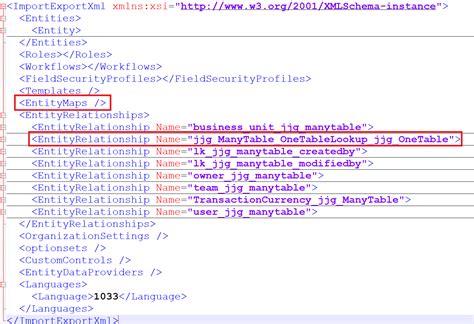 relationship mappings not exporting correctly in solution microsoft