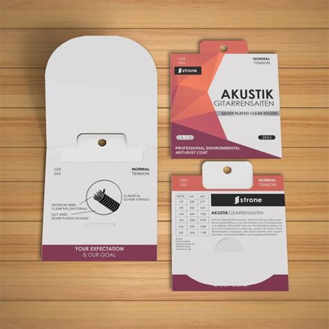 Packaging Design For Modern And Premium Guitar String Product Product Packaging Contest