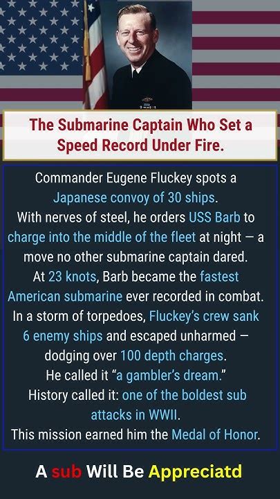 Eugene B Fluckey The American Hero You Never Knew Youtube