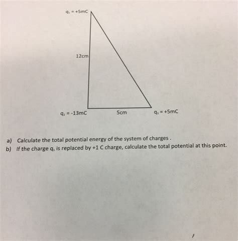 Solved Calculate The Total Potential Energy Of The System Chegg