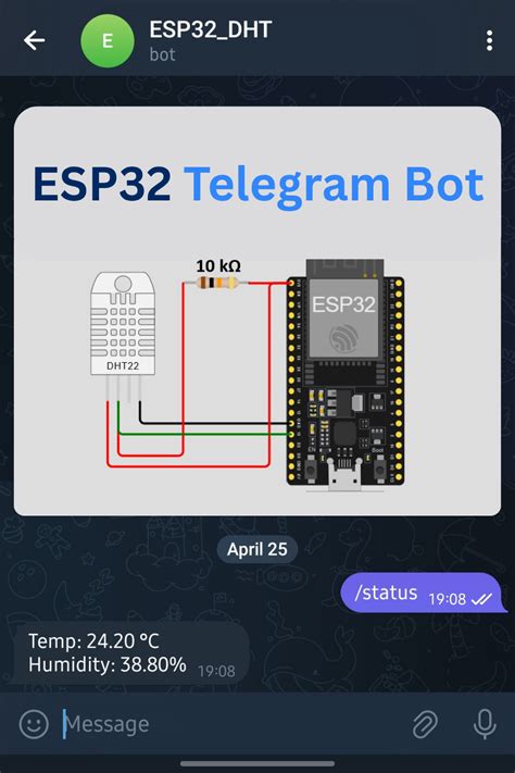 📲 Esp32 Telegram Bot Send Sensor Data To Your Phone In 2025