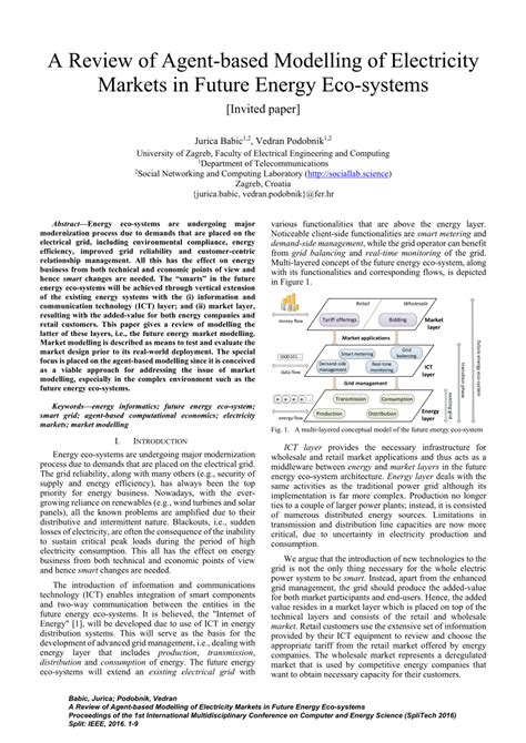 Pdf A Review Of Agent Based Modelling Of Electricity Markets In