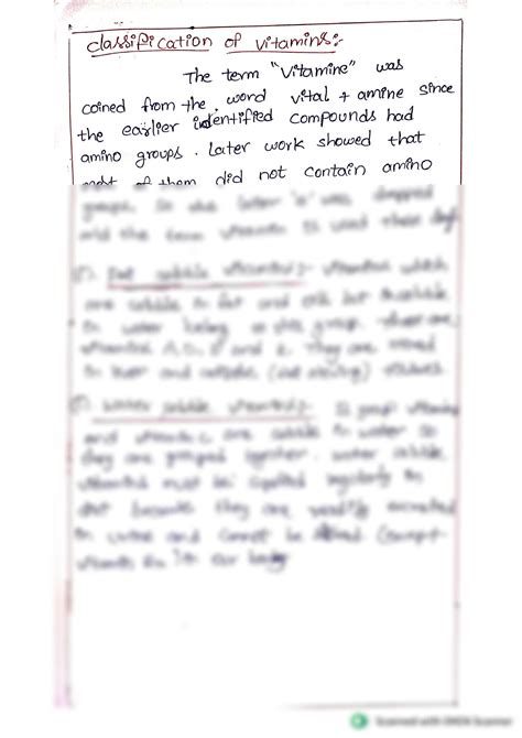 Solution Classification Of Vitamins Studypool