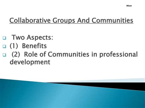 Benefits Of Collaborative E Learning Pptx