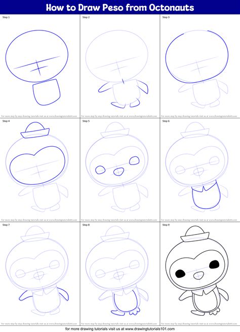 How To Draw Peso From Octonauts Octonauts Step By Step
