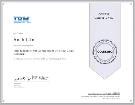 Completed Introduction To Web Development Course By Ibm Ansh Jain Posted On The Topic Linkedin