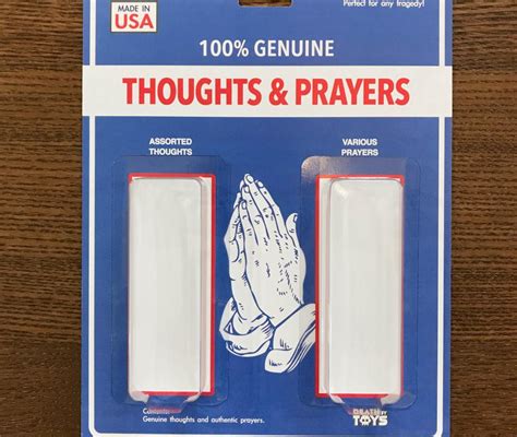 Thoughts And Prayers Empty Action Figure Box Is Perfect Troll T For