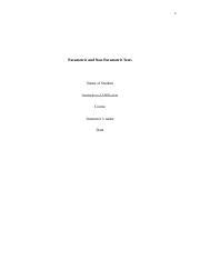 Understanding Parametric And Non Parametric Tests A Comparison