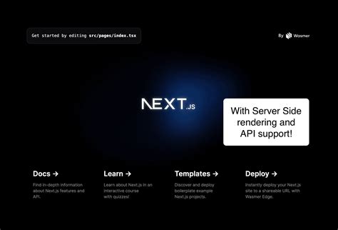 next js starter · wasmer