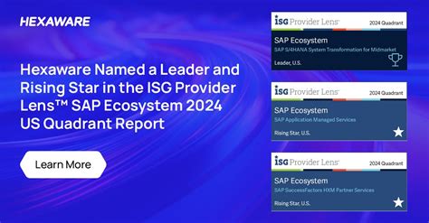 Hexaware Named Leader in SAP Ecosystem 2024 US Quadrant Report | Hari Shankar