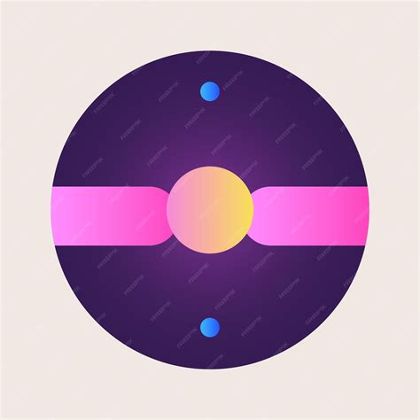 Premium Vector Round Circle Dot Icon Element Shape Gradient Texture Label Logo Symbol Modern