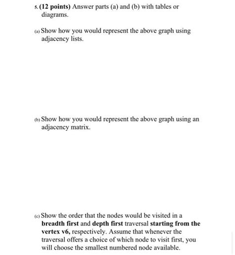 A Show How You Would Represent The Above Graph