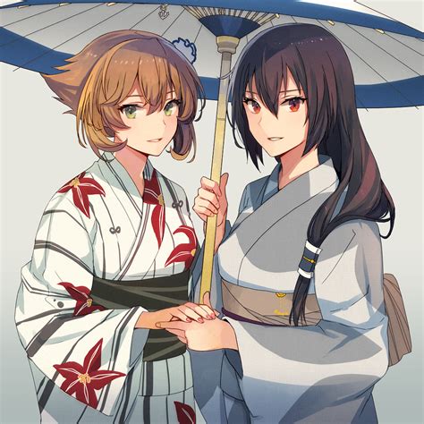 Nagato And Mutsu Kantai Collection Drawn By Kasumi Skchkko Danbooru