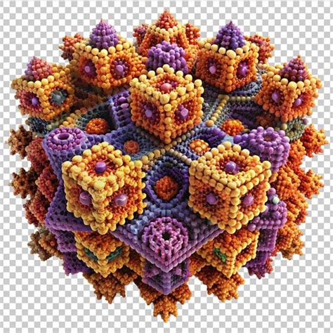 Algorithmically Created 3d Fractal Structures Premium Ai Generated Psd