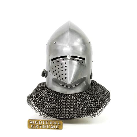 Houndskull Bascinet Hundsgugel • Medieval Extreme