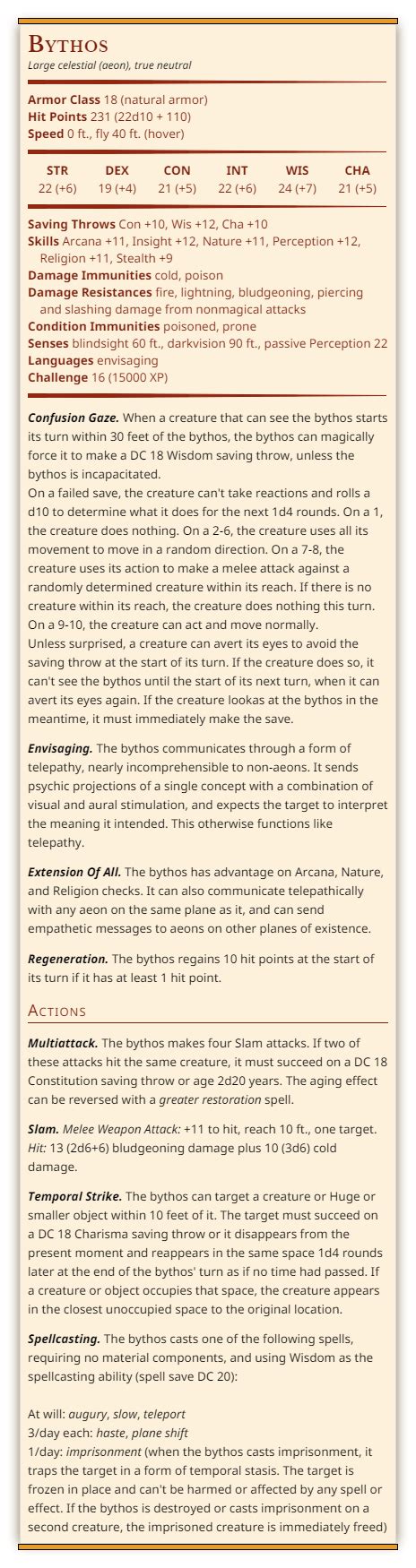 Bythos Writing And Rolling