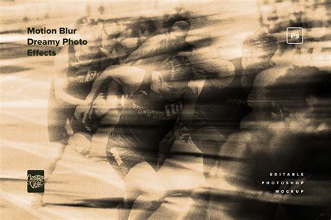 Dreamy Motion Blur Photo Effects On Yellow Images Creative Store 117152