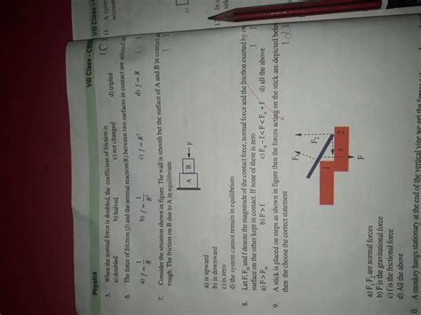 When The Normal Force Is Doubled The Coefficient Of Friction Is Filo