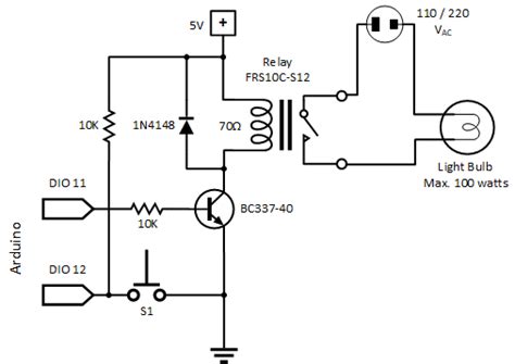 Transistor As Switch With Relay Transistor As A Switch