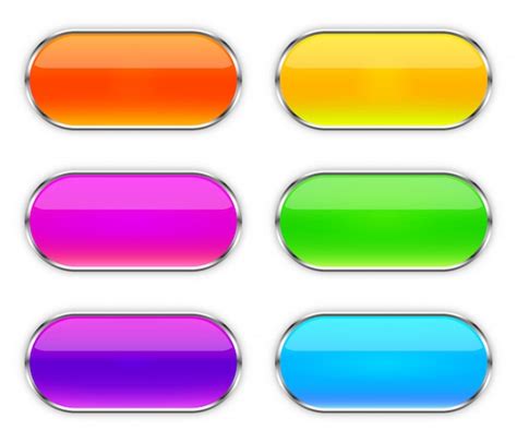 Premium Vector Glossy Buttons