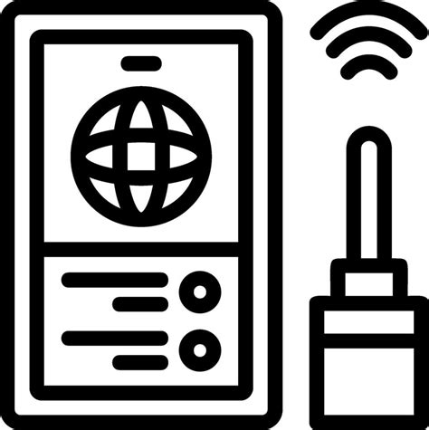 Internet Signal Line Icon 39531818 Vector Art At Vecteezy
