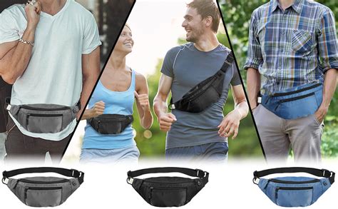 10pcs Crossbody Fanny Pack Bulk Large Capacity Waist Bag
