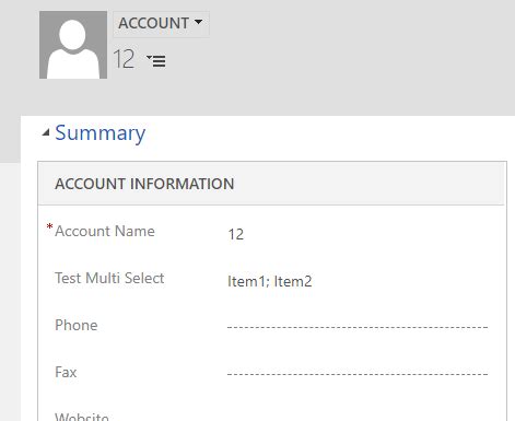 Dynamics V Multi Select Option Set It Ain T Boring