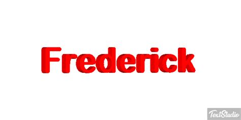 Frederick Name Animated  Logo Designs