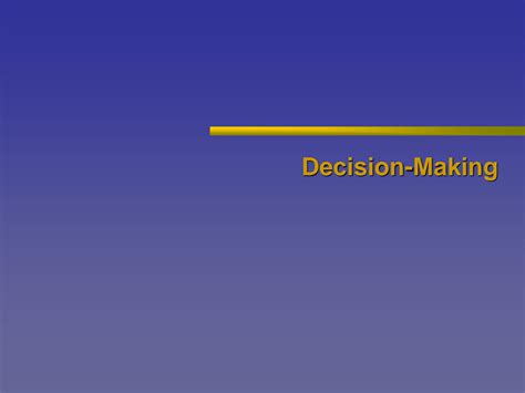 Solution Decision Making Process Studypool