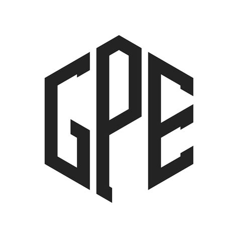 Premium Vector GPE Logo Design Initial Letter GPE Monogram Logo Using Hexagon Shape