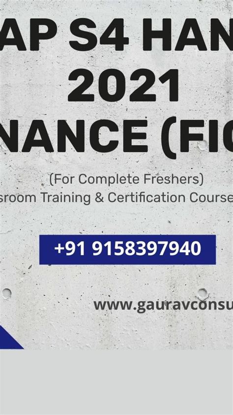 Sap S4 Hana 2021 Fico Classroom Training In Pune Classroom Training Classroom Train