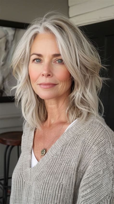 23 Beautiful Medium Length Hairstyles For Women Over 60 Trendyvibes