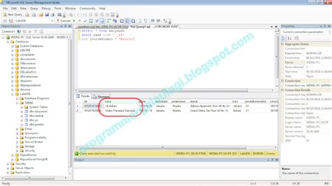 Belajar Sql Server Latihan Dasar Sql Server Bagian 2 ~ Programmer