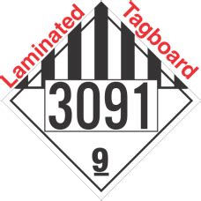 Un 3091 Miscellaneous Dangerous Goods Class 9 Placards