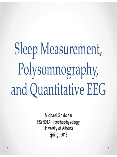 sleep measurement polysomnography and quantitative eeg pdfdrive