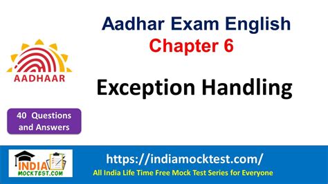 Chapter 6 Exception Handling