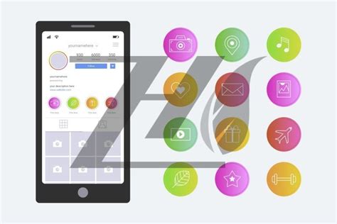 دانلود وکتور مجموعه هایلایت استوری اینستاگرام رنگی دانلود رایگان فایل