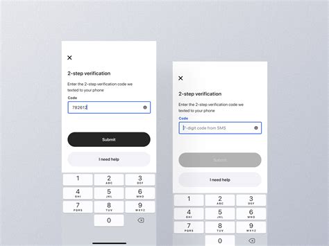 Two Step Verification Mobile App Ui By Ui Ants On Dribbble