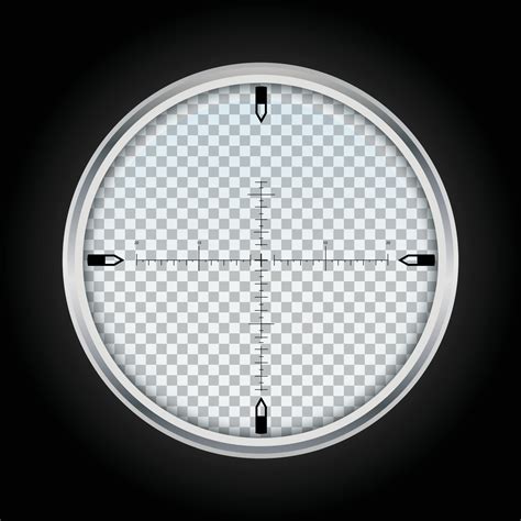 Sniper Crosshair Icon Realistic Style Vector Art At Vecteezy