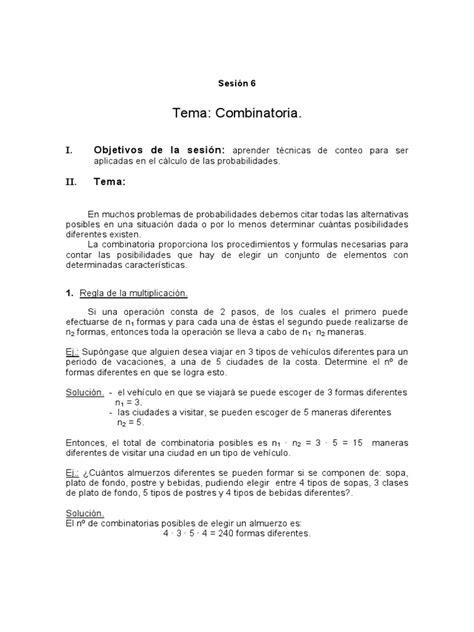 Combinatoria Pdf Combinatoria Pdf