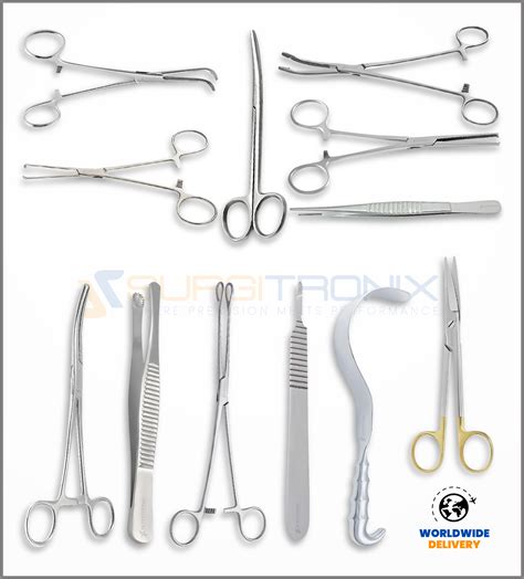 Abdominal Hysterectomy Instrument Set