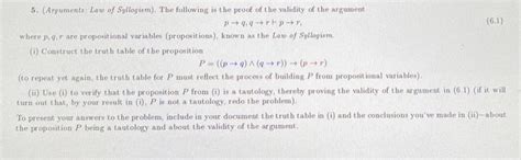 Solved P→qq→rp→r1 Where Pqr Are Propositional Variables