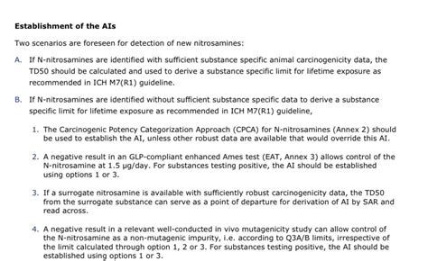 Nitrosamine Potency Score ️⃣potency Category 1 Ai 18 Ngday ️⃣